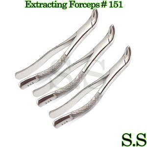 3 Extracting Forceps # 151 Universal Dental Instruments | eBay