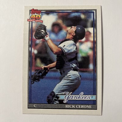 Rick Cerone #237 Topps 1991 Baseball Card (New York Yankees) VG MLB | eBay
