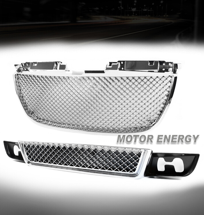 07-13 GMC YUKON XL DENALI 1500 2500 CHROME MAIN UPPER+LOWER BUMPER ...