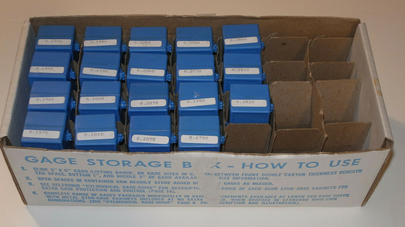 19 DELTRONIC PIN GAGES! ,1940 - .2820"! 1 MICRO INCH FINISH! MADE IN ...