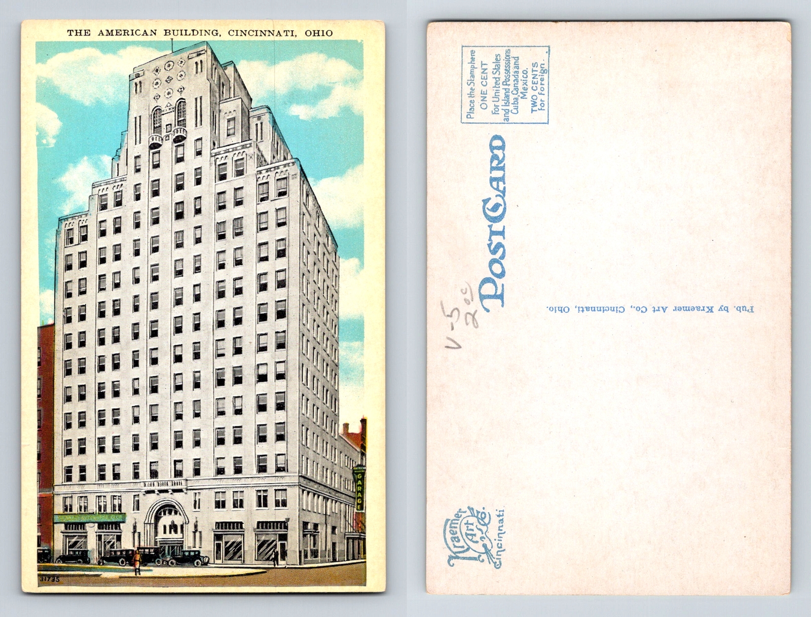 The American Building Cincinnati Ohio Postcard White Border Unposted | eBay