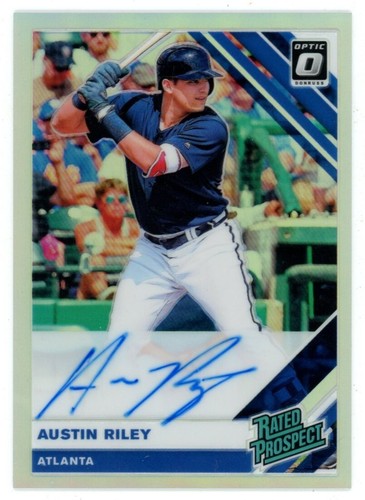 AUSTIN RILEY 2019 Donruss Optic Prizm Holo Silver Refractor Rookie Card ...