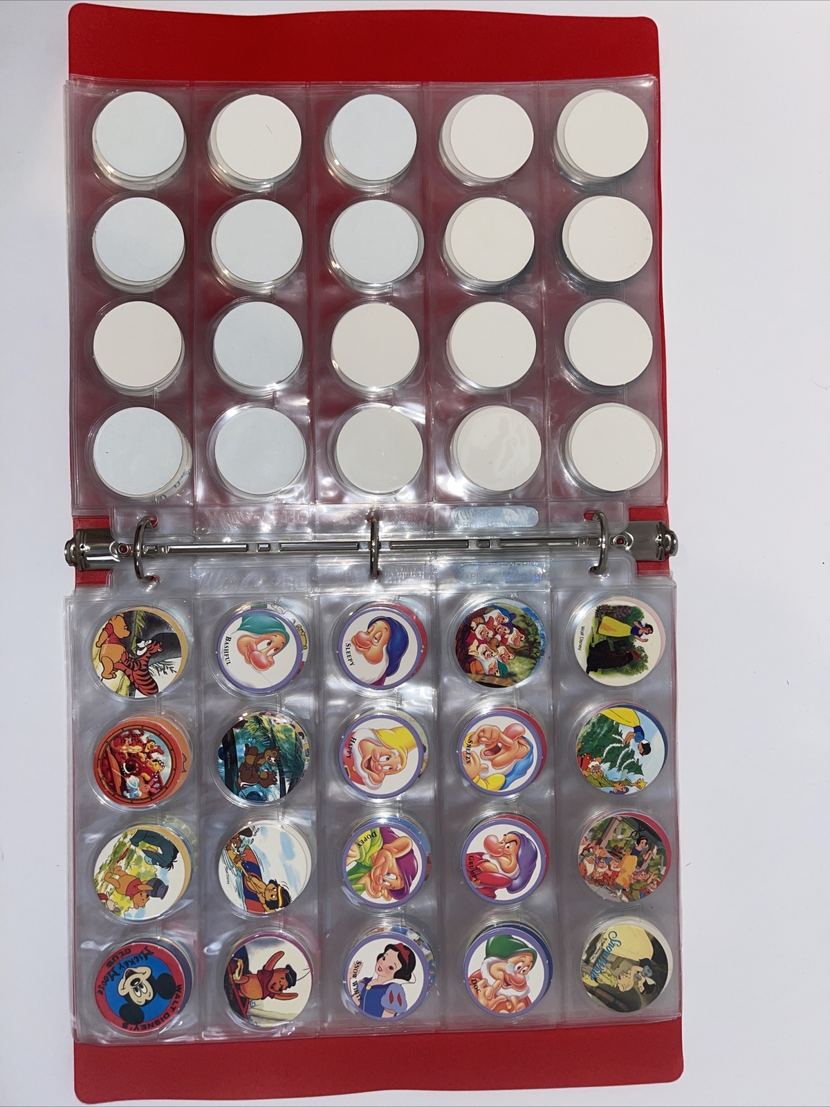POG Milk Cap Collection Vintage Walt Disney Movie Lot Sell Binder Kept ...