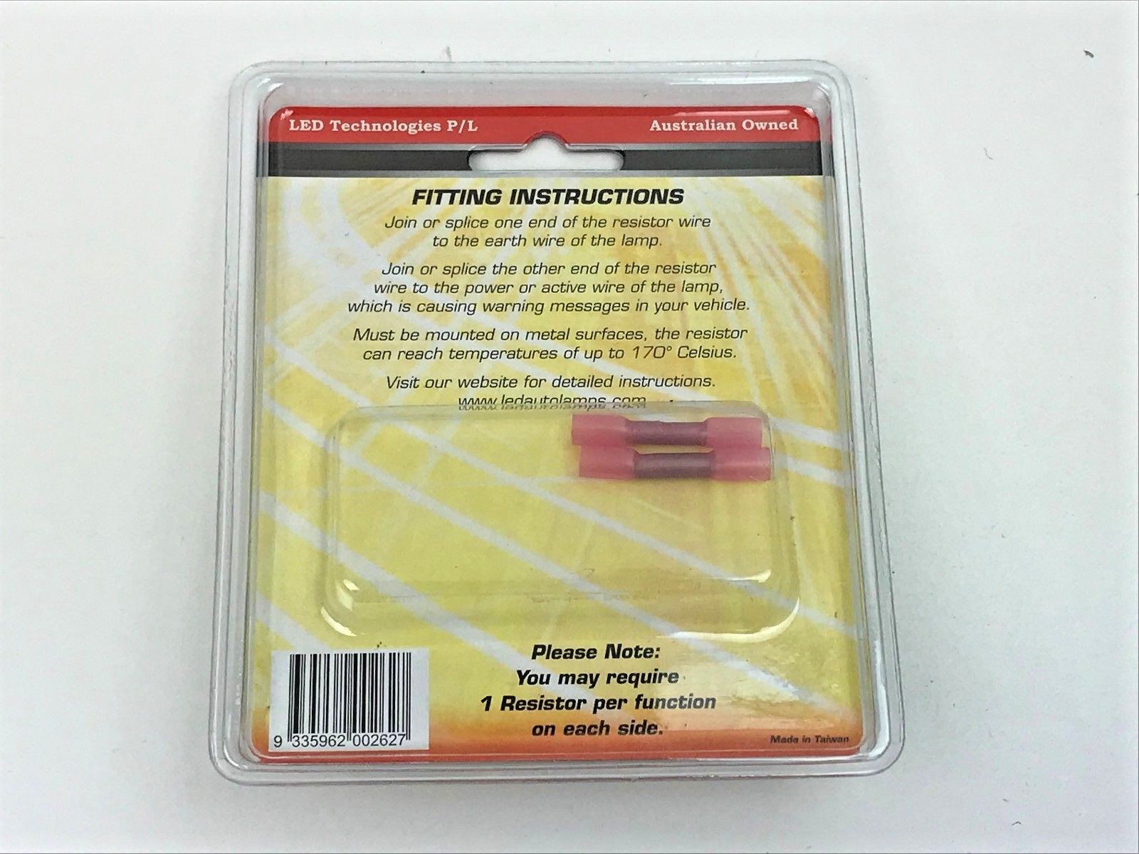 2 Led Autolamps LR24 Dummy Load Ballast Resistor for Led Indicator 24V ...