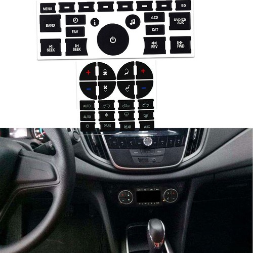 Radio & A/C Dash Button Repair Kit Decal Sticker Fit For Chevrolet GMC ...