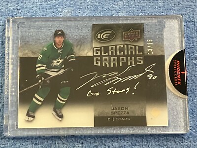2015-16 Upper Deck Ice JASON SPEZZA Glacial Graphs Black Autograph /15 ...