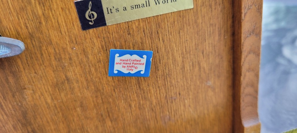 Vintage ANRI Wooden Music Jewelry Box 3D Relief Carved Gnome It’s a ...