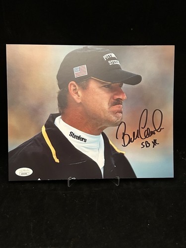 BILL COWHER SIGNED 8X10 PHOTO JSA AUTOGRAPH STEELERS HOF FOOTBALL COACH ...