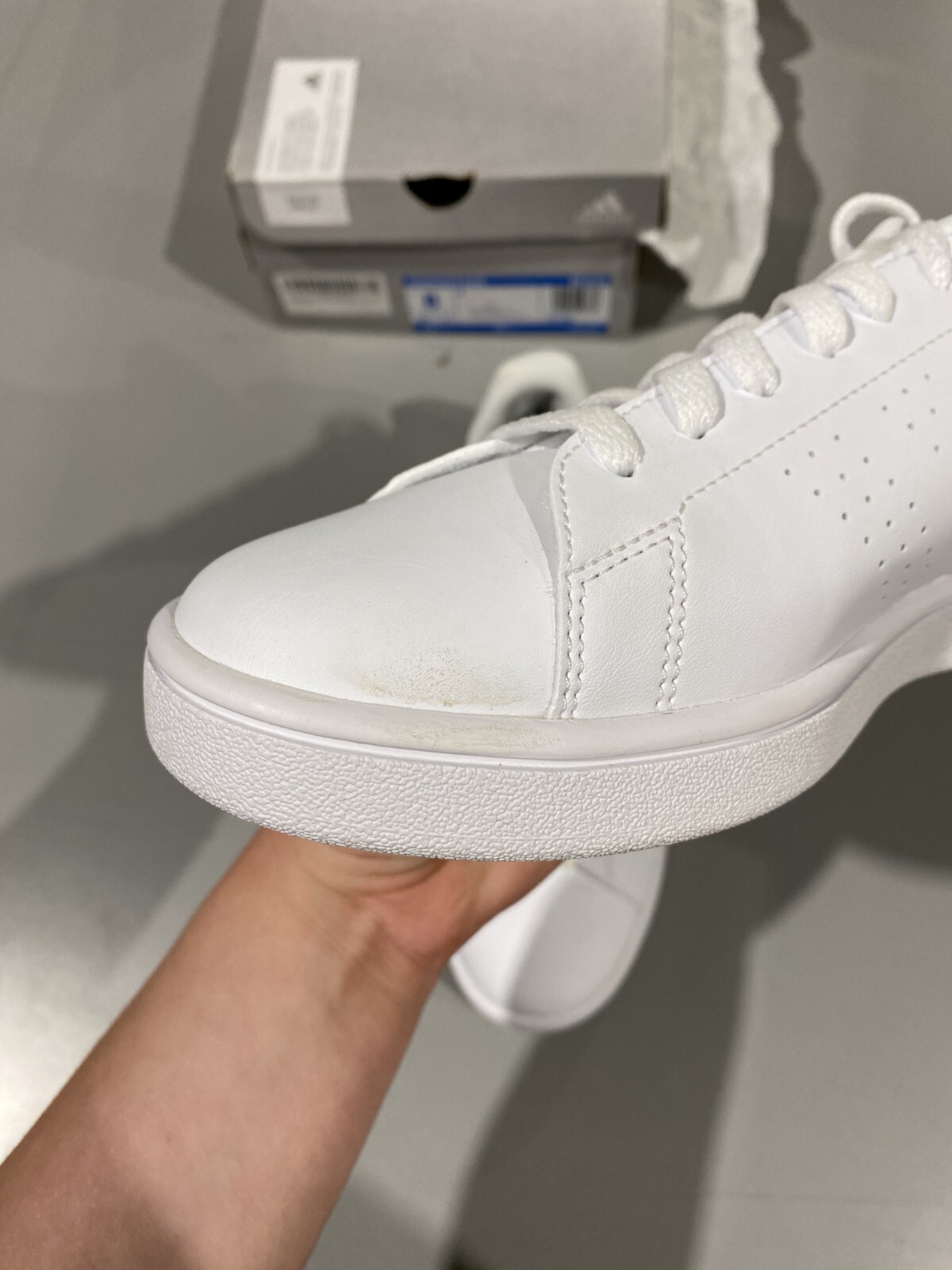 Adidas Men's Advantage Base Tennis Sneakers EE7690, White Size 8 | eBay