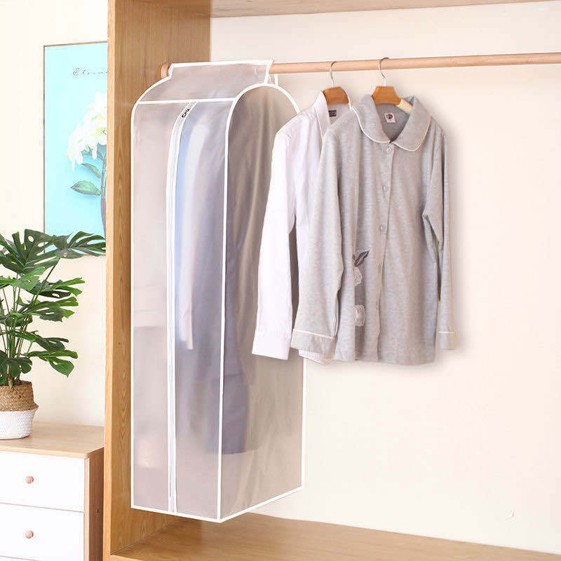 Clothes Garment Dust Cover Storage Protector Dress Wardrobe Coat Hanger ...