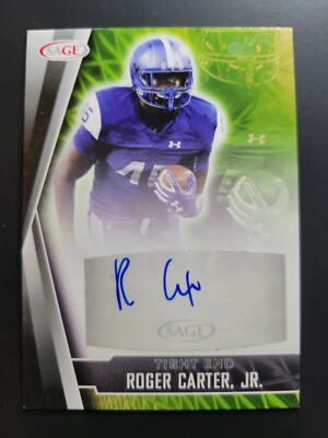 Roger Carter Jr. 2022 SAGE ROOKIE RC AUTO #A-RCJ GEORIGIA STATE ...
