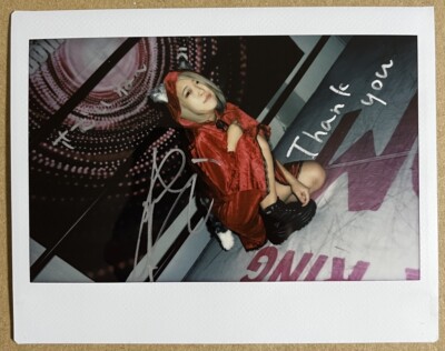 STARDOM AZM Azumi Autographed Cheki Santa Cosplay 2 Instax Photo Queen ...