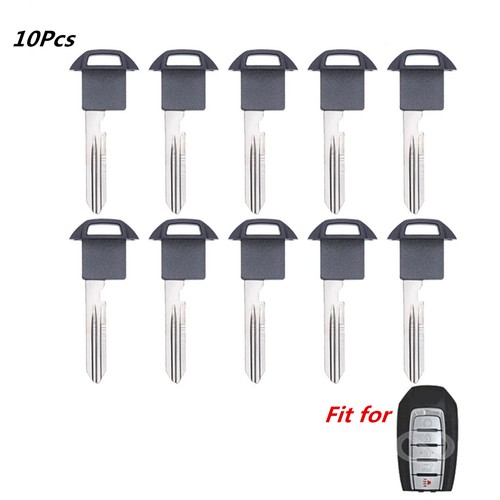 10Pcs Insert Smart Key Case Blank Blade Emergency for Infiniti QX60 ...