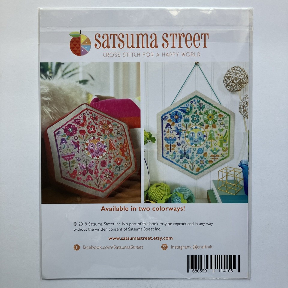 Satsuma Street Garden Party Cool Jodie Rice Counted Cross Stitch ...