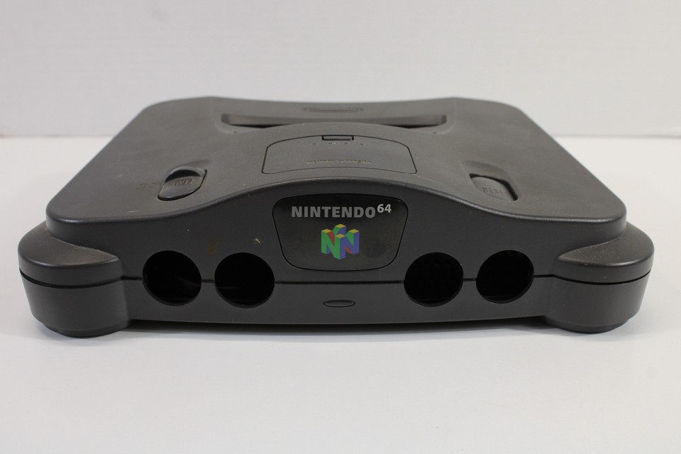 Nintendo 64 N64 Black Charcoal Gray Console Used OEM Replacement Shell ...