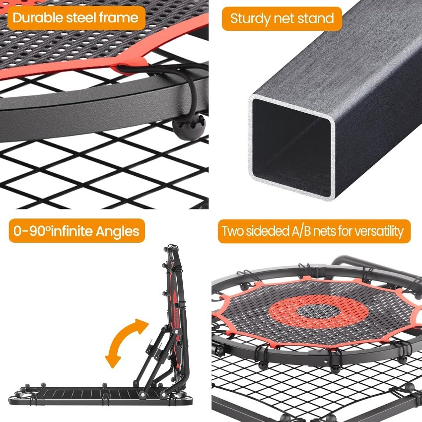 Basketball Rebounder Multi-Sport Training Rebound Net Basketball ...