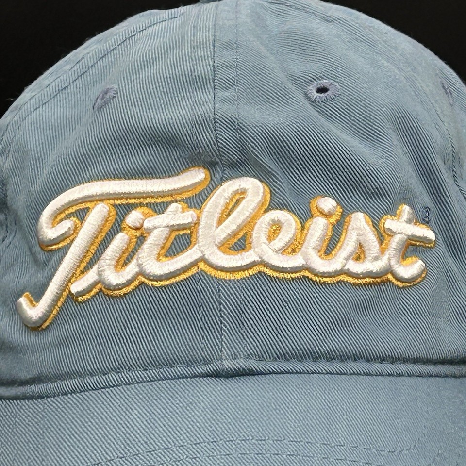 Titleist Foot Joy Golf Hat Blue Adult Strapback Cotton Used | eBay
