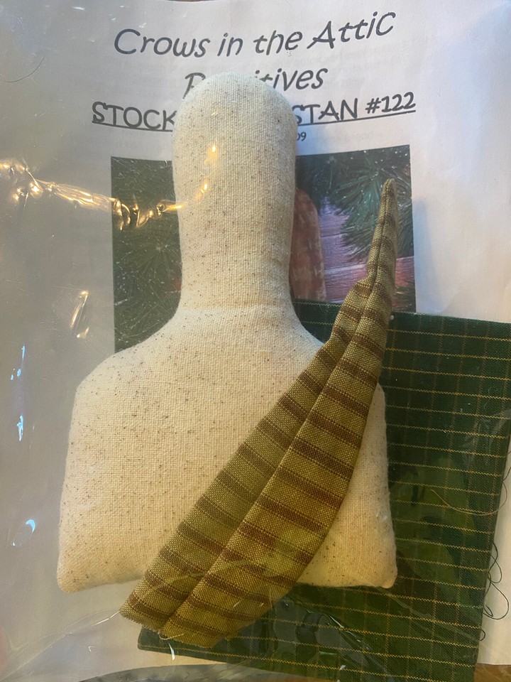 Stocking Cap Stan #122 KIT Pattern Crows In The Attic Primitives ...