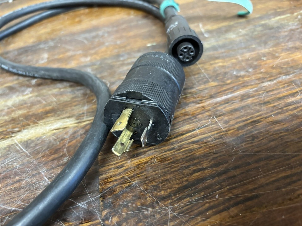 Power cord with Amphenol C16-1 Circular Connector 4-Pin Female to L5 ...