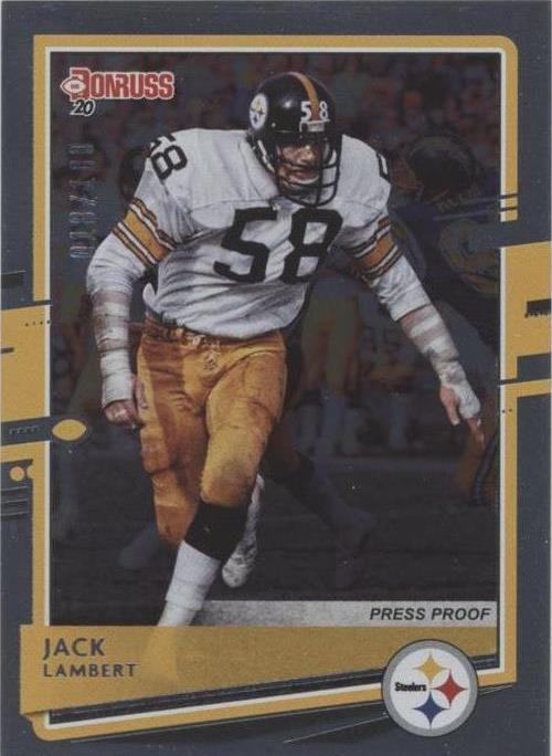 2020 Panini Donruss - Jack Lambert #221 Press Proof Silver /100 for ...