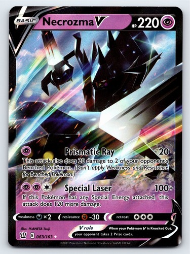 Necrozma V 063/163 Ultra Rare Battle Styles Pokemon Card - NM | eBay