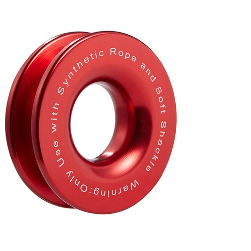 Recovery Ring Snatch Block Ring Pulley 66000lbs Soft Shackle Winch Rope ...