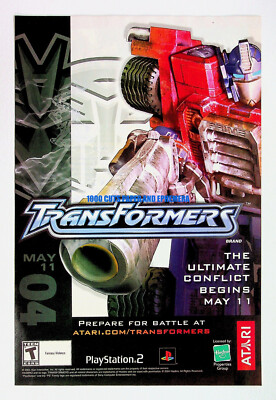 Transformers Atari Hasbro PlayStation 2 2004 Print Magazine Ad Poster ...