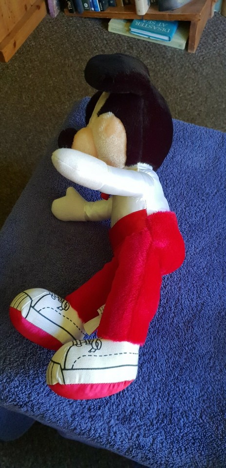 Vintage Walt Disney Conductor Band Leader Mickey Mouse Soft Plush Toy ...
