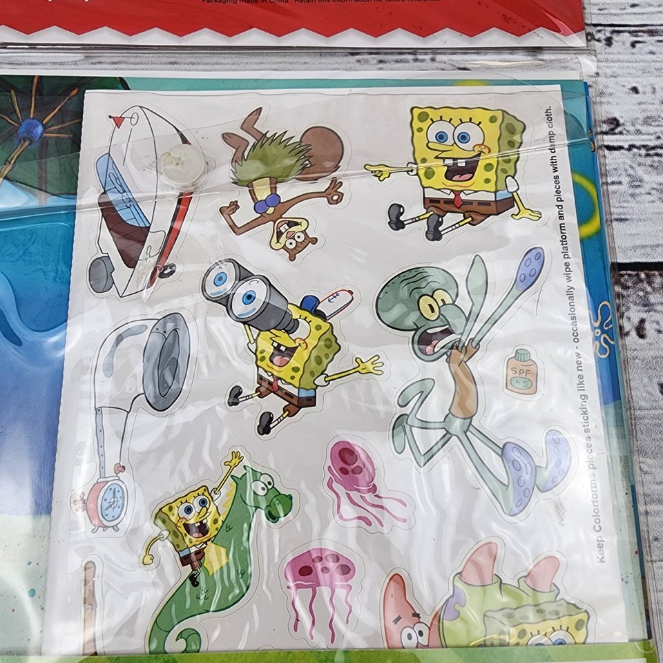 Spongebob Squarepants Colorforms Game Nickelodeon 25 Magic Stick On ...