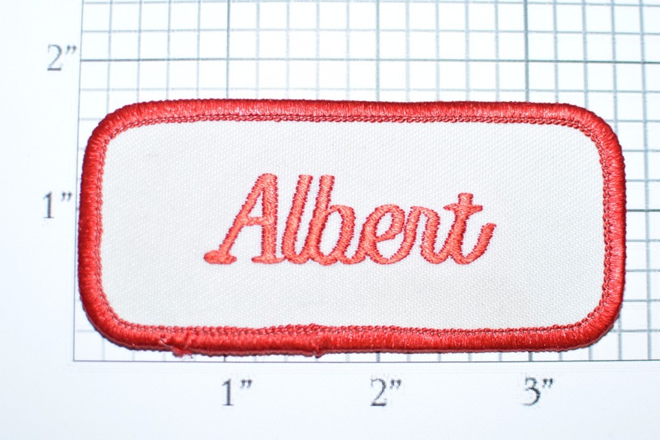 Name Tag Patch Embroidered Vintage Sew-on for Work Shirt Uniform ...