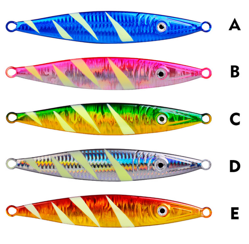 Flat Jigs Jigging Bait Lot 5pcs Slow Fall Pitch Fishing Lures Sinking ...