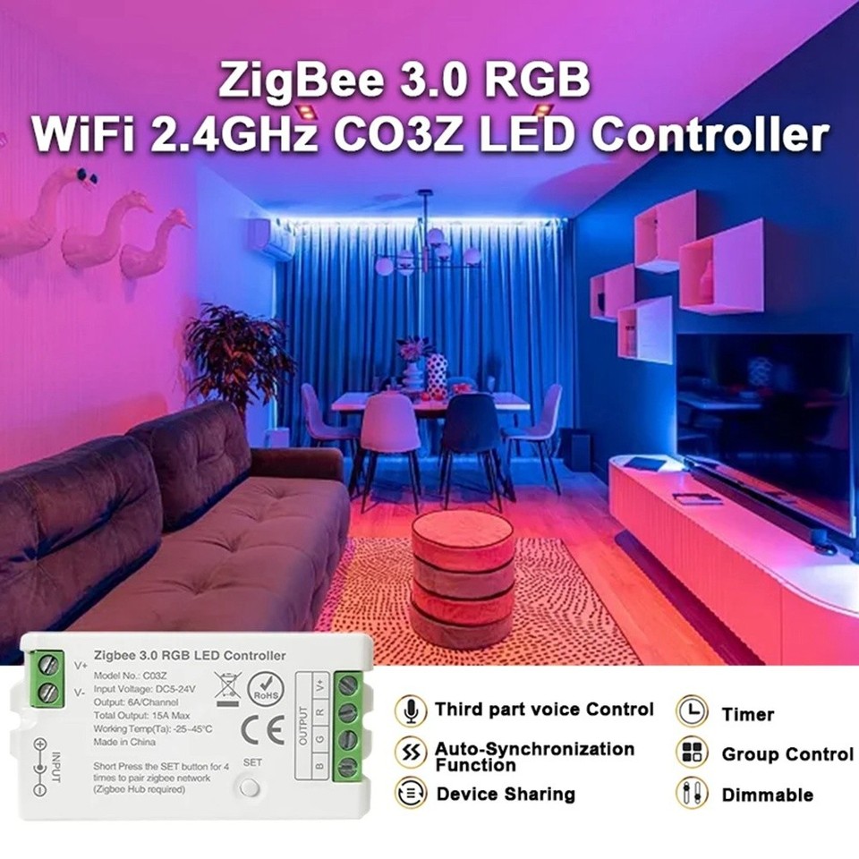 3.0 WiFi LED-Controller 2,4 GHz RGB-LED-Streifen Tuya Gateway Bridge ...