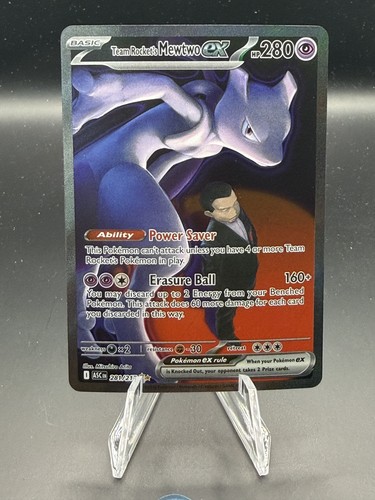Team Rocket’s Mewtwo ex 281/217 SIR Secret Ascended Heroes Pokemon IN ...