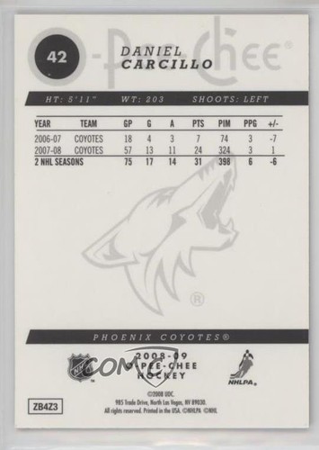 2008-09 O-Pee-Chee - Daniel Carcillo #42 Metal X for sale online | eBay