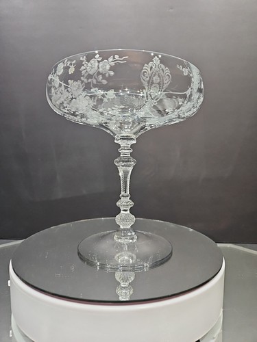 6" Compote Candy Jelly 3500/101 Crystal Glass Cambridge Rose Point ...