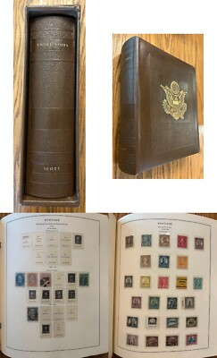 Scott Hingeless National US Postage Stamp Album 1,400+ Stamps Included ...