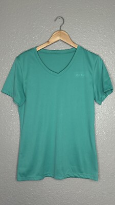 Women's Tesla Lightweight V Neeck Active Top Teal Green | eBay