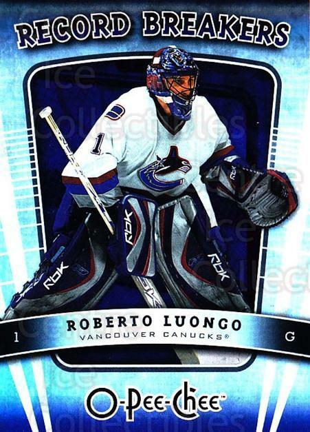 2007-08 O-Pee-Chee Record Breakers #10 Roberto Luongo | eBay