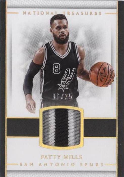 2016-17 Panini National Treasures - Material Treasures Patrick Mills ...