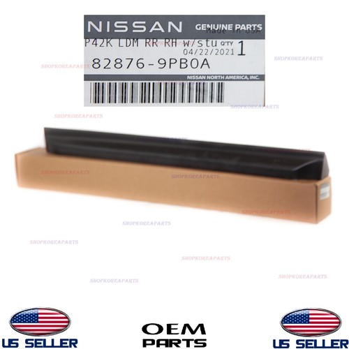 Genuine Rear RIGHT Door Lower Moulding Black Passenger Side OEM ...