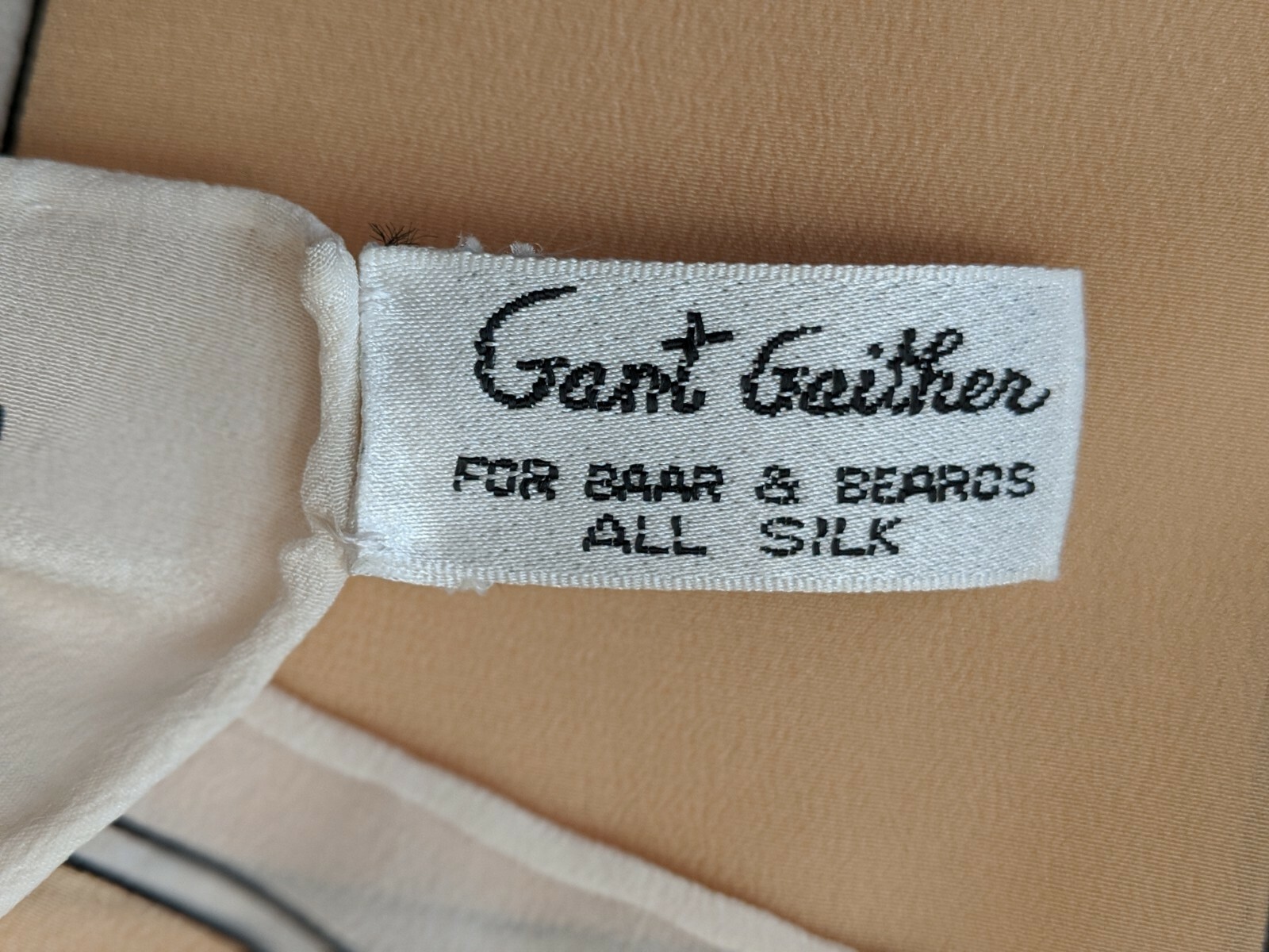 GANT GAITHER FOR BAAR & BEARDS VINTAGE SILK SCARF SIZE 140X33CM HAND ...