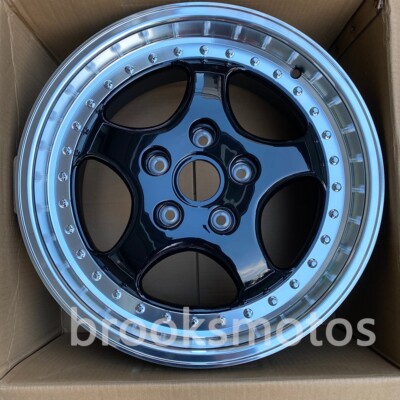 18" CLASSIC WIDE BLACK WHEELS RIMS FITS PORSCHE 911 C4S 993 18X8 18X11 ...