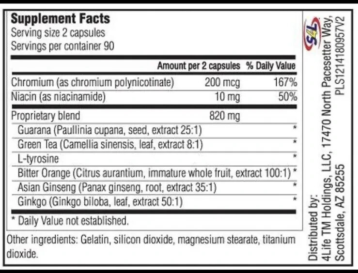 Slim4Life Metabolizer Herbal Supplement Wgt Loss Metabolizer Lite 180 ...