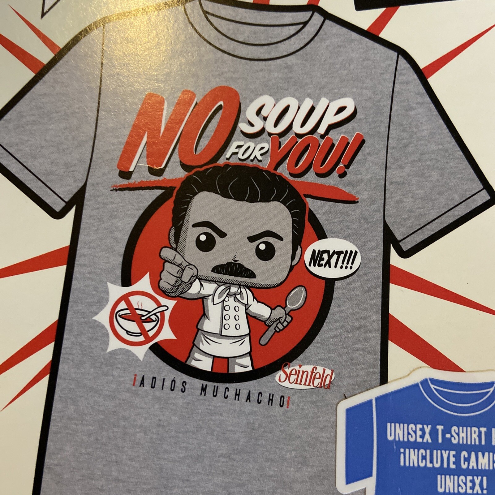 Funko Pop! Seinfeld Yev Kassem No Soup Nazi For You T shirt XL SHIRT ...
