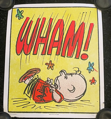 Charles Schulz' Peanuts "Wham" Mondo Poster 18x21" Charlie Brown #4/125 ...