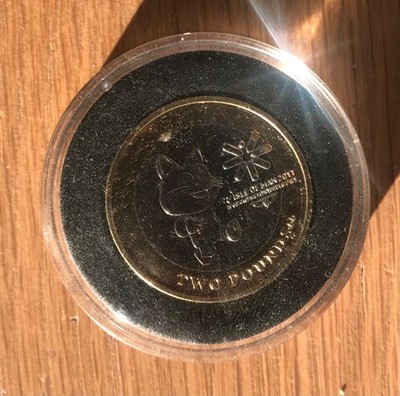 isle of man Tosha toshi Cat £2 Coin Commonwealth Youth Games iom manx ...