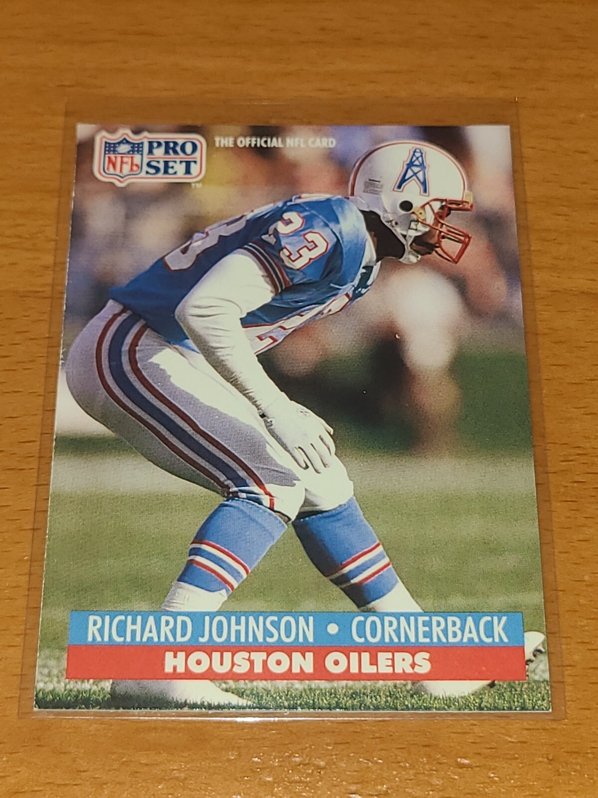 OILERS RICHARD JOHNSON 1991 PRO SET #165 | eBay