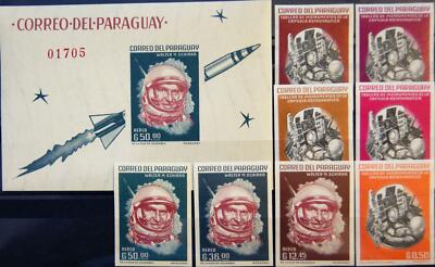PARAGUAY 1963 1184-91 Block 37 Raumfahrt Space Exploration Weltraum ...