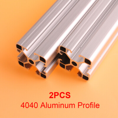 2PCS 4040 Aluminium Extrusion Slot 8 Profile 40mm x 40mm 3D Printer CNC ...