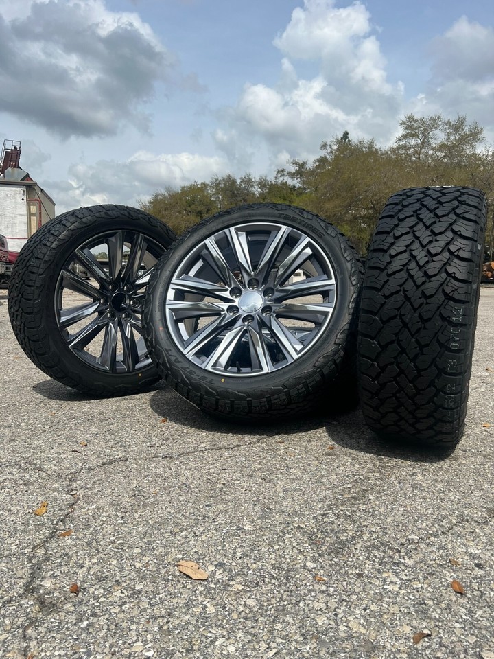 22" Sierra Wheels Yukon Denali Rims 2024 2023 Silverado Tahoe Escalade ...